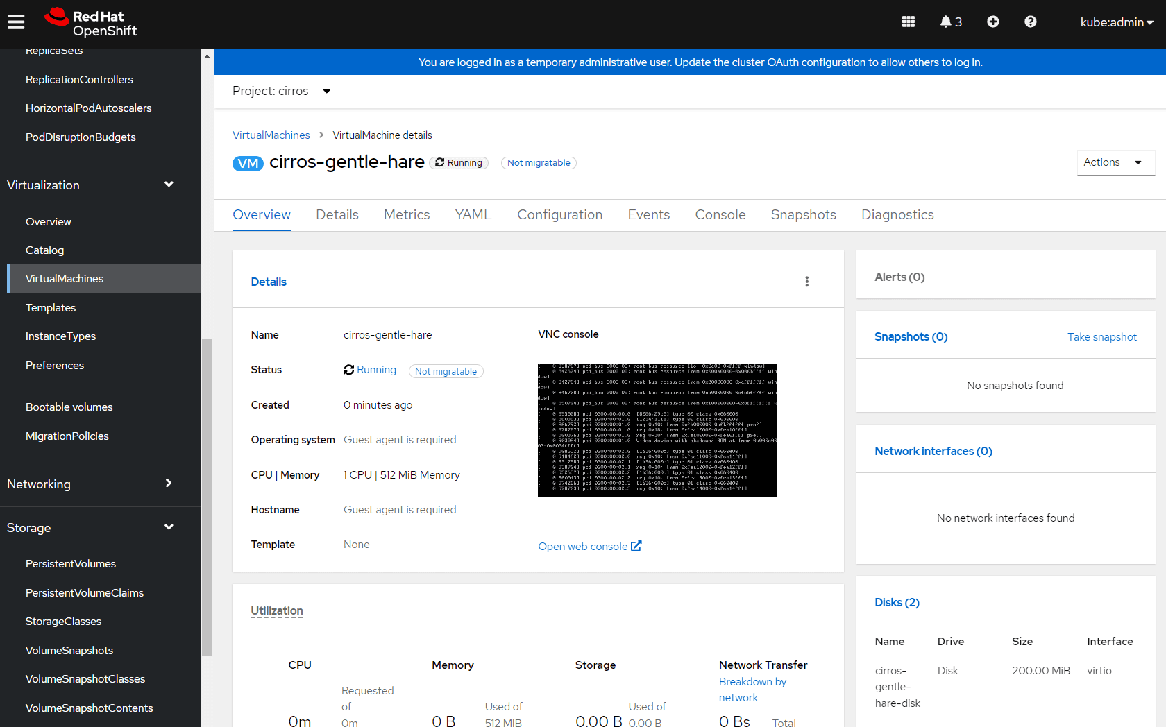 OpenShift Virtualization Lab Build